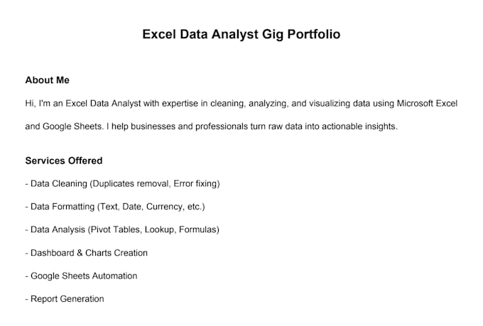 Clean, organize, and format your excel data professionally by Shashank ...