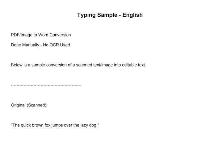 Fast and accurate typing from any document by Sk_saheb_16 | Fiverr