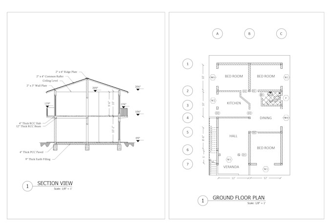 Expert autocad 2d drafting architectural structural by Mohamedhafeel88 ...