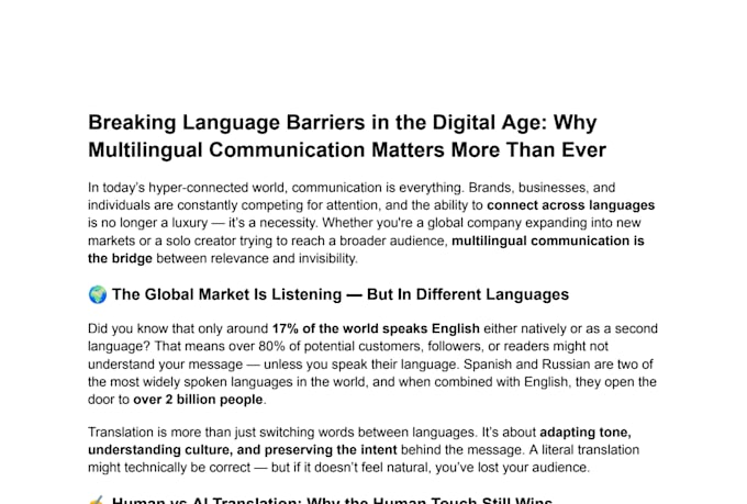 Professionally translate english, spanish, and russian by Danniltorres ...