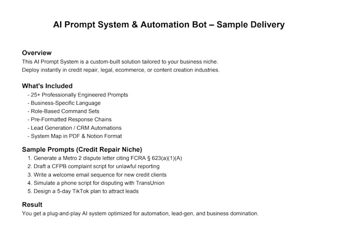 Build a custom chatgpt ai prompt system for your business by Robj23 ...