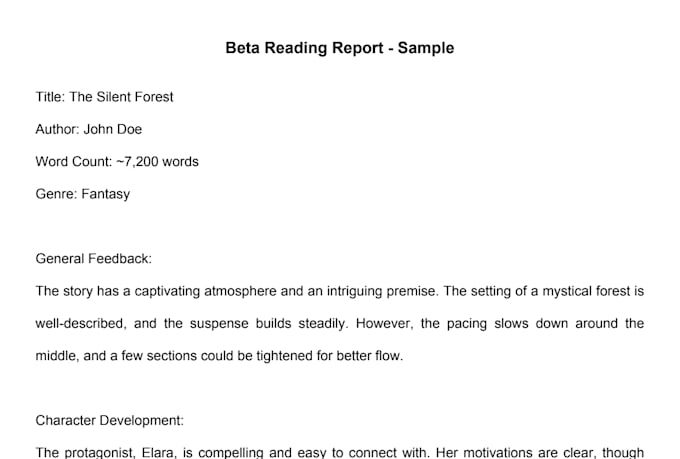 Beta read your book by Luizgpoliveira | Fiverr