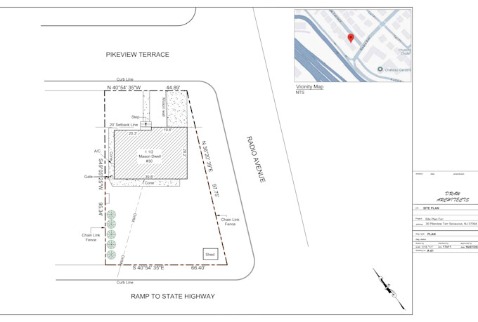 Draw 2d site plan, plot plan, ot subdivision for city permit by ...
