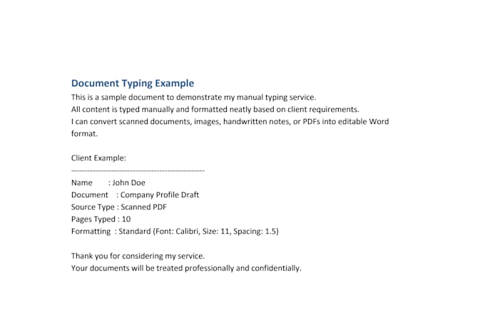 Retype scanned, handwritten, or pdf documents into word or excel by ...