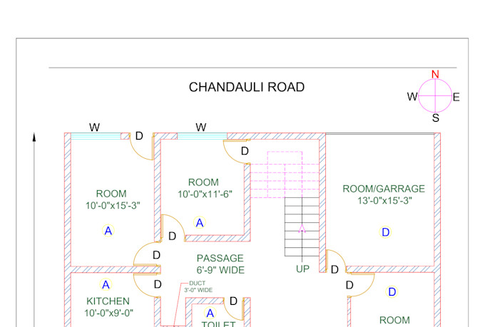 Draft 2d drawings of building by Munishch | Fiverr