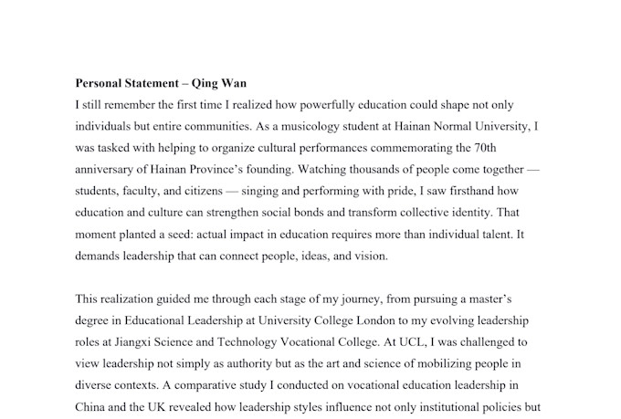 Transform your personal statement, college admissions essay ...