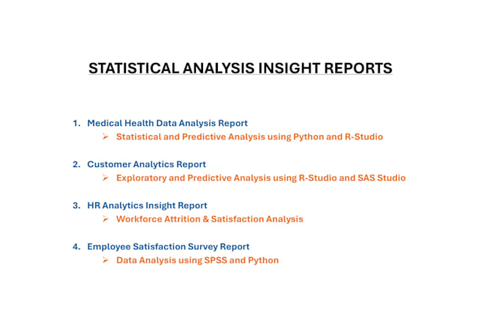 Do statistical analysis using spss, r, python, excel, or sas by Kunalkhatri905 | Fiverr