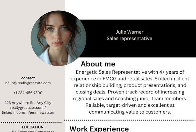 Design a modern professional ats friendly resume using canva by Shrey ...