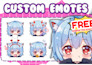 Create twitch emotes, cute anime chibi, animated emotes, emote badges ...