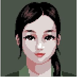 Retro pixel art character animatie richtinggevend top-down game sprite ...