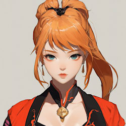 Crear diseño de hoja de personaje de dnd estilo anime