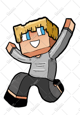 Draw your minecraft character on illustrator by Dkdsign