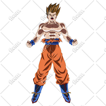 Draw you in dragon ball anime manga style character by Ayoub_bou