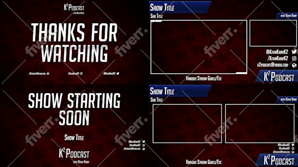 Design your podcast overlay and graphics by Cardinalitytv