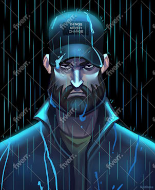 Design and make 2d illustration with your character by Redroka