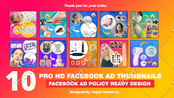 Design youtube, facebook video ad thumbnail in 12h or less by Nayanmeckwan