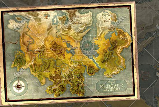 Draw custom fantasy map for you by Renflowergrapx