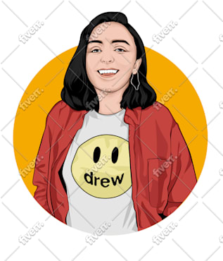 Create a cool simple cartoon avatar portrait in 24 hours by Aribowoadi