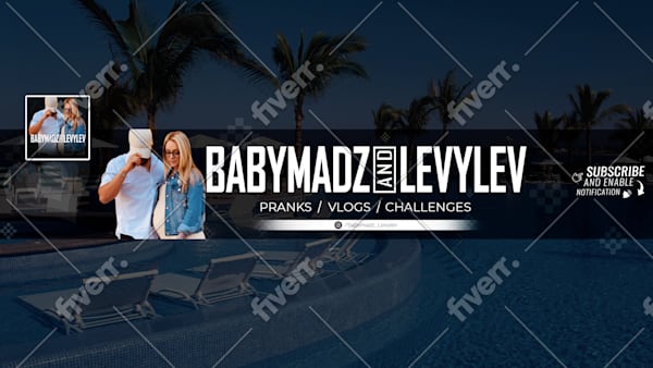 Create amazing eye catching professional youtube banner by Illphocorphics