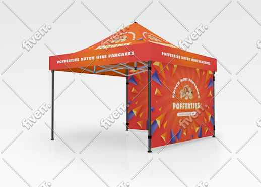 Design your outdoor promotional tent,flags and banner by Designdeals987