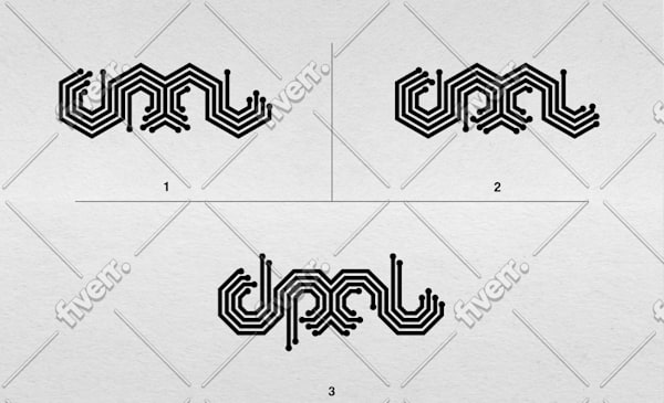 Make a professional monogram logo design by Laresmanes