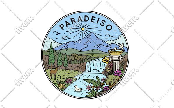 Do monoline line art logo, badge, illustration or t shirt by Yogh18