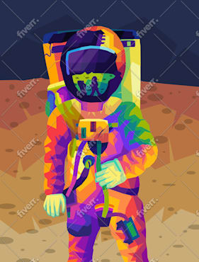 Draw awesome colorful portrait wpap by Rizkybobotoh