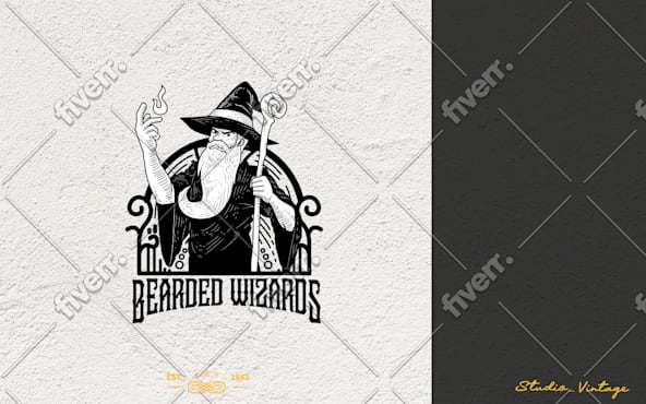 Design amazing character vintage retro style oldschool logo style by ...