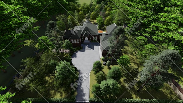 Do your garden, backyard, patio, terrace with 3d realistic views by ...