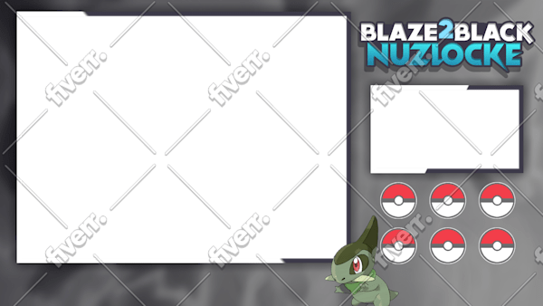 Design a pokemon stream overlay for your needs by Raptordesigns