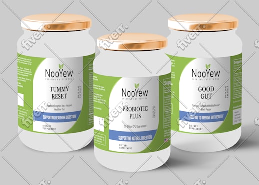 Do amazing supplement,vitamin, bottle label,packaging design by Designak