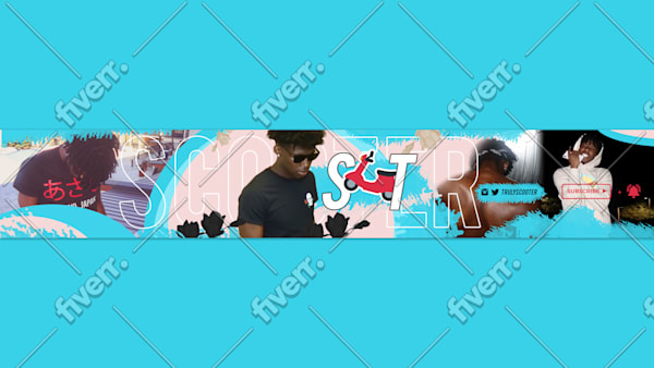 Design stunning youtube banner and thumbnail image by Cynagg