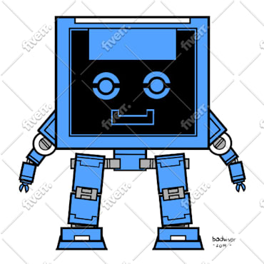 Draw robot characters for you by Badwiser
