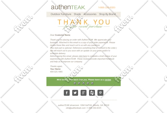 Mailchimp responsive email template by Moklas