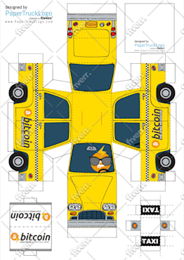 Make a papercraft shipping container with your logo on it by Papertrucklogo