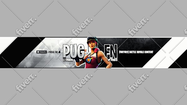 Design you a fortnite youtube banner and logo by Driftdzn