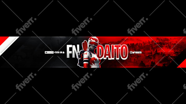 Design you a fortnite youtube banner and logo by Driftdzn