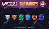 Create custom twitch sub badges or emotes in 24 hours by Nuraroni