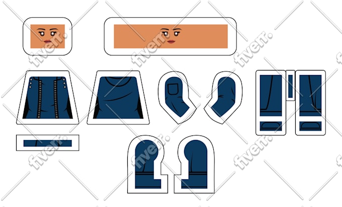 Lego Minifigure Decal Template