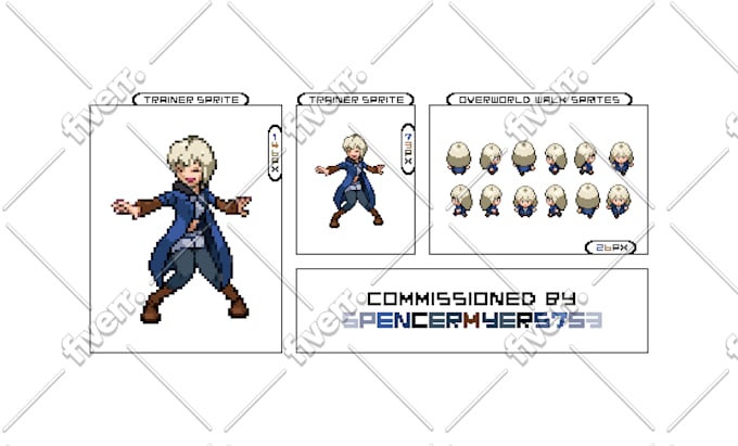 Pokemon Trainer Sprite Sheet