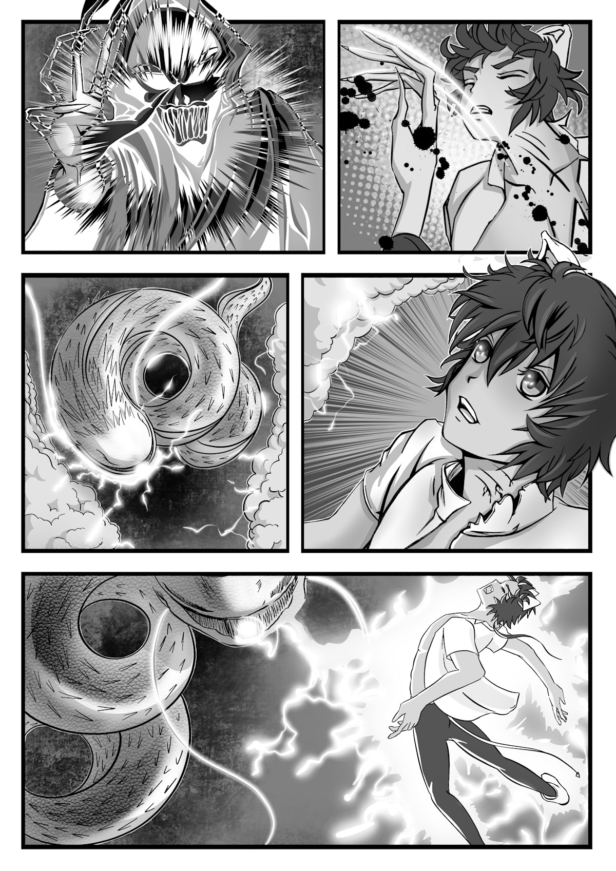 Draw a manga page by Penguinlove
