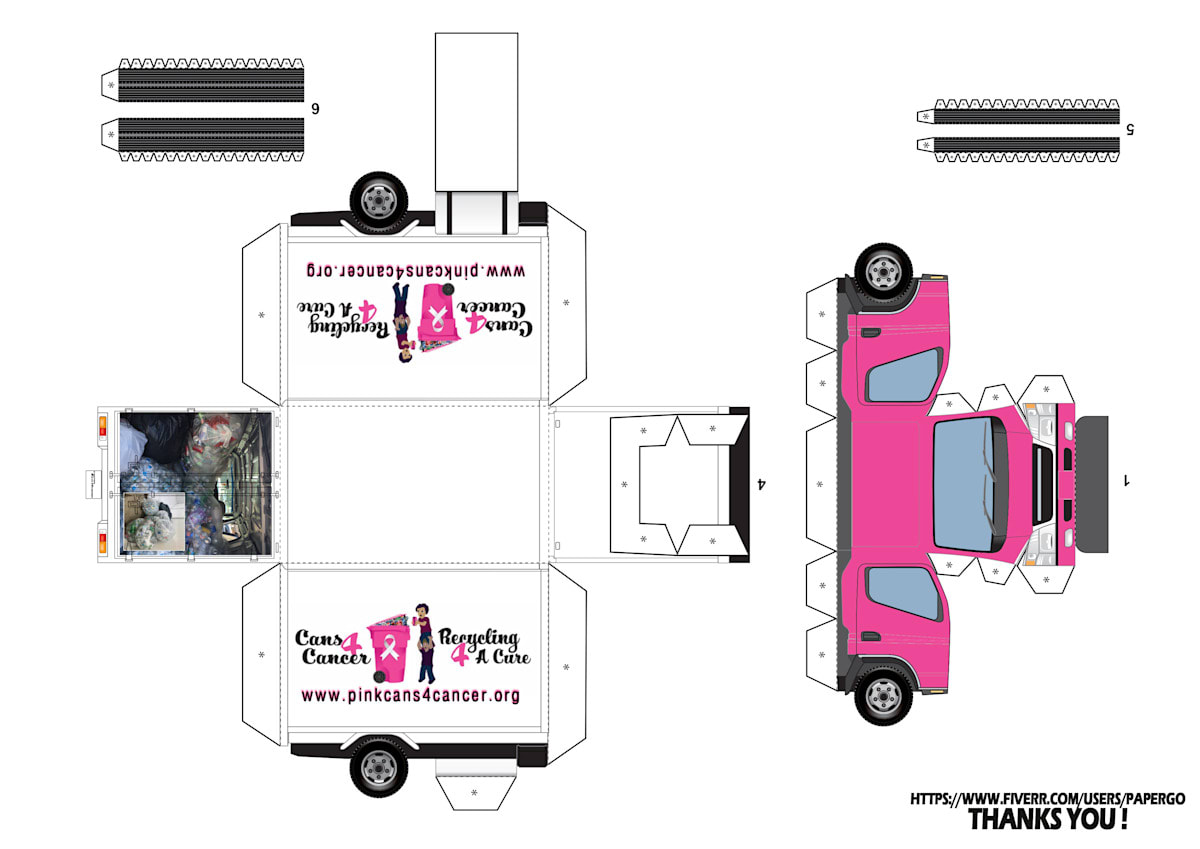 Make a papercraft truck with your style by Papergo