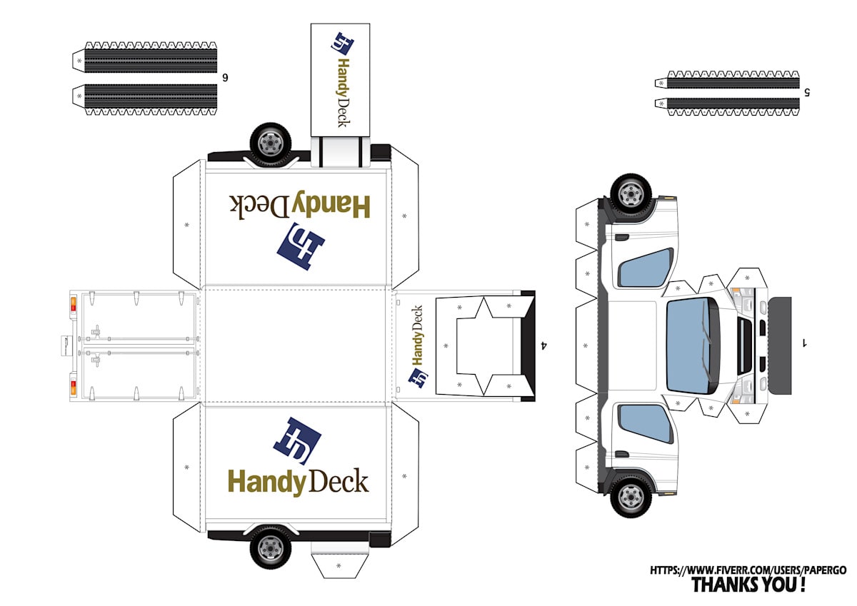 Make a papercraft truck with your style by Papergo
