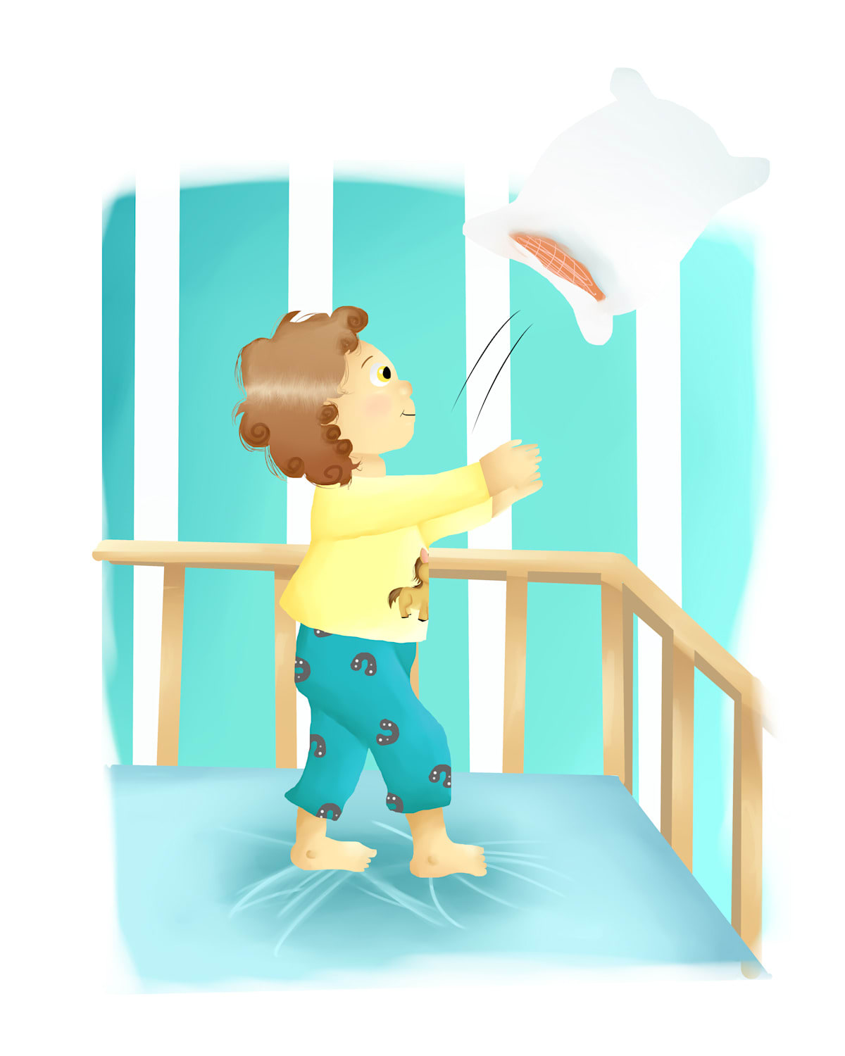 Draw cute children book illustration by Yuffiegp