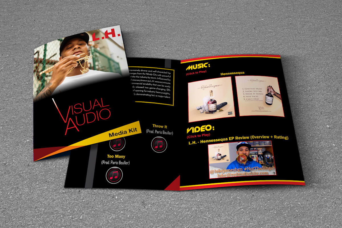 Create media kit press kit epk design by Ramzanpirzado