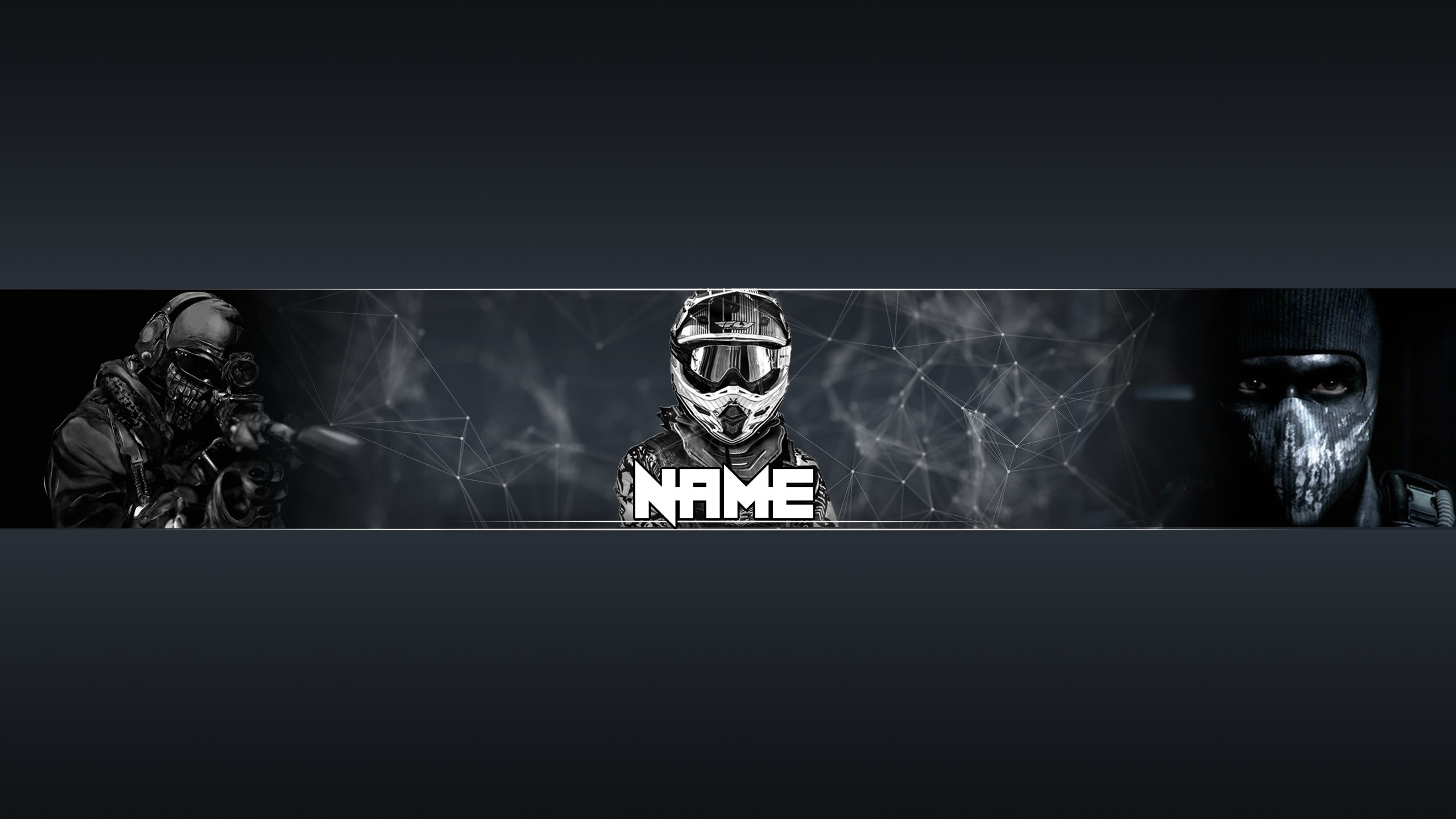 Youtube Banner Avatar 2D Youtube Banner And Twitter Header Template