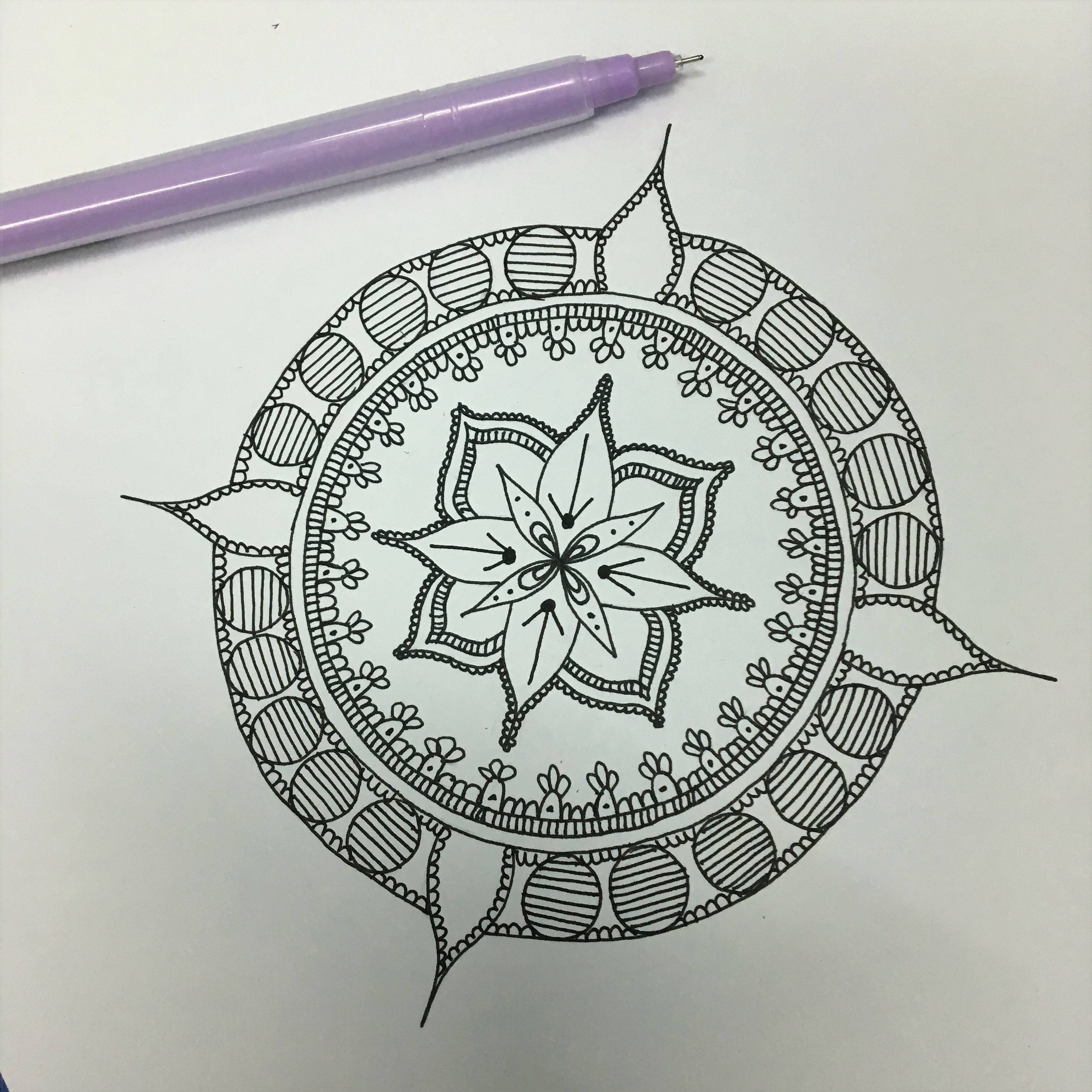 Wall Decor Wall Hangings Mandala hand drawn Home Decor etna.com.pe