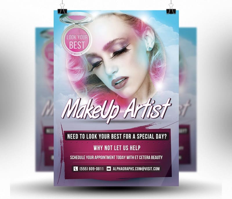 Makeup Artist Advertising Flyers | Saubhaya Makeup