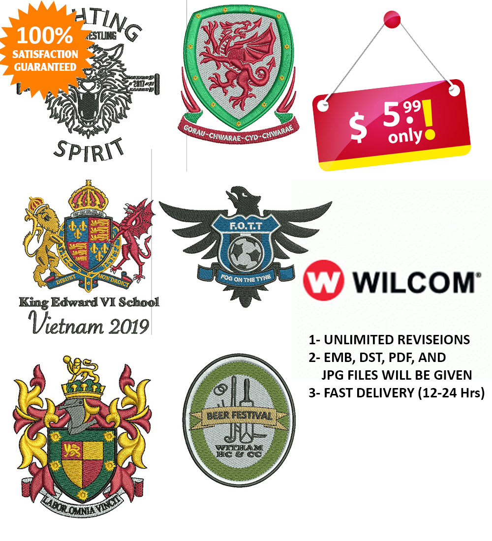 Wilcom Logo Wilcom Embroidery Design Logo By Desain18 | Fiverr
