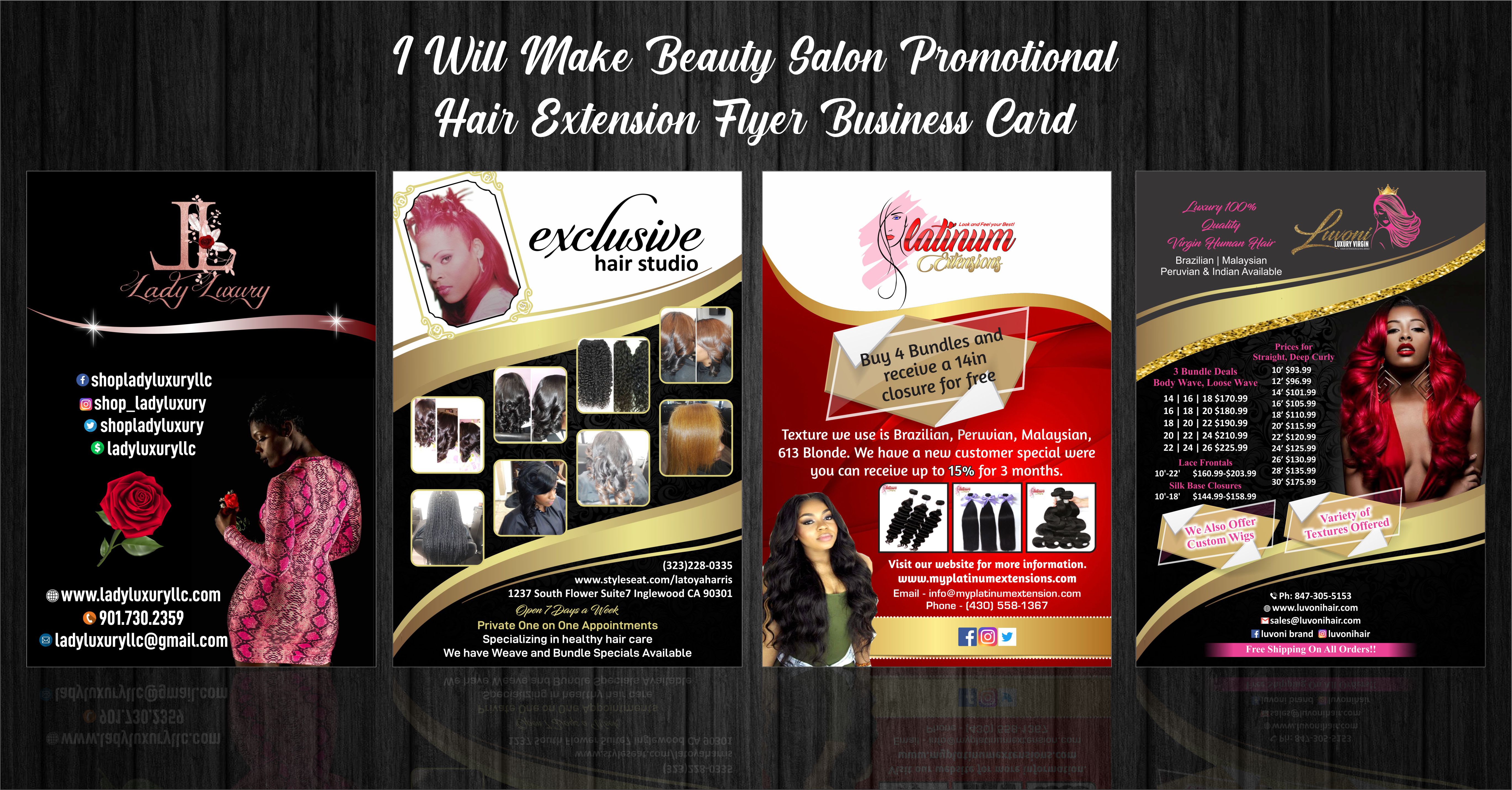 Design & Templates Paper flyer design Wig Class flyer hair bundles weft ...
